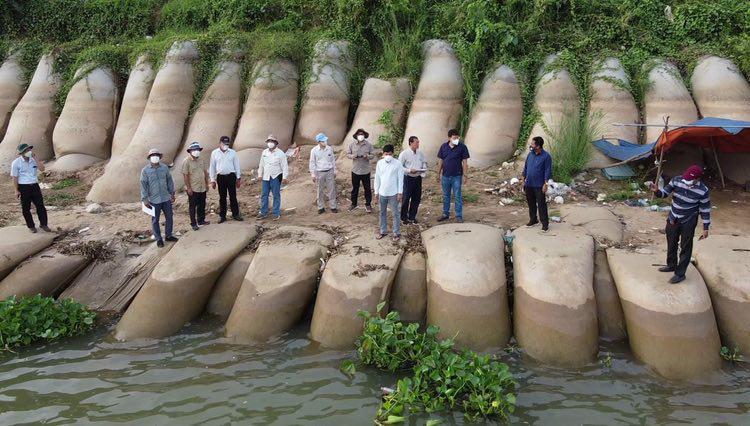 Riverbank protection projects finished in Kandal - Cambodia News Watch