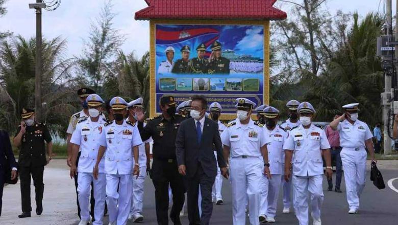 Japan navy delegation visit Ream Naval Base - Cambodia News Watch